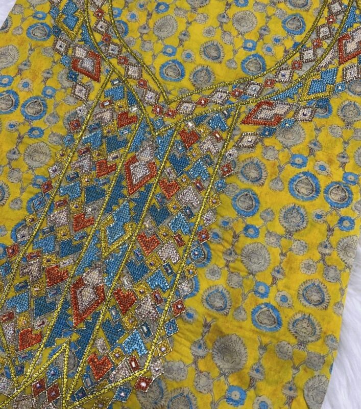 Enchanting Embroidery and Stone Work Mukhawar - The Princess Choice